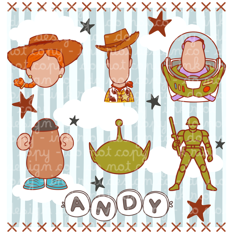 Andy's Toys + Clouds PNG – Ink Riot Design Co.